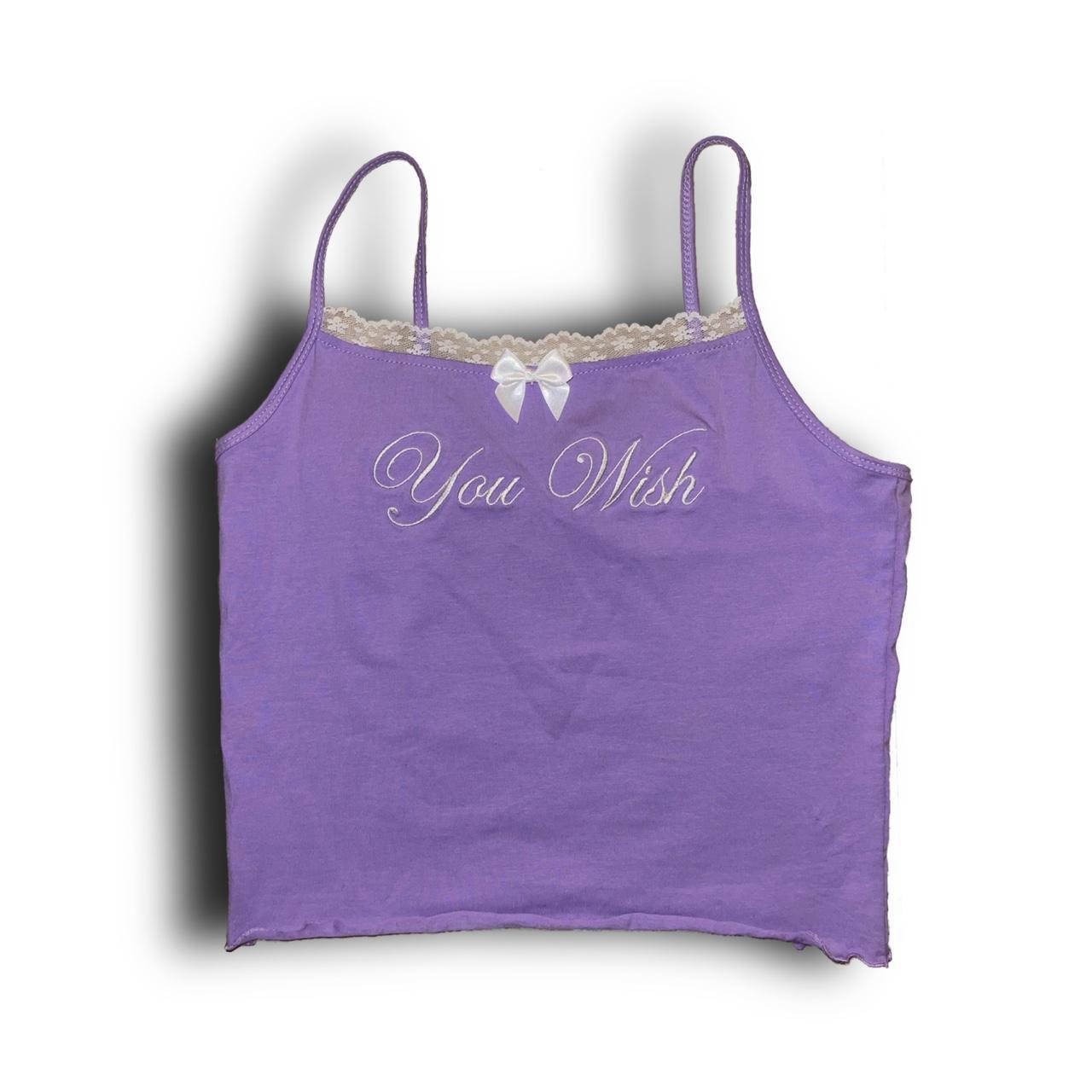 YOU WISH CROP TOP worn once. in great... - Depop