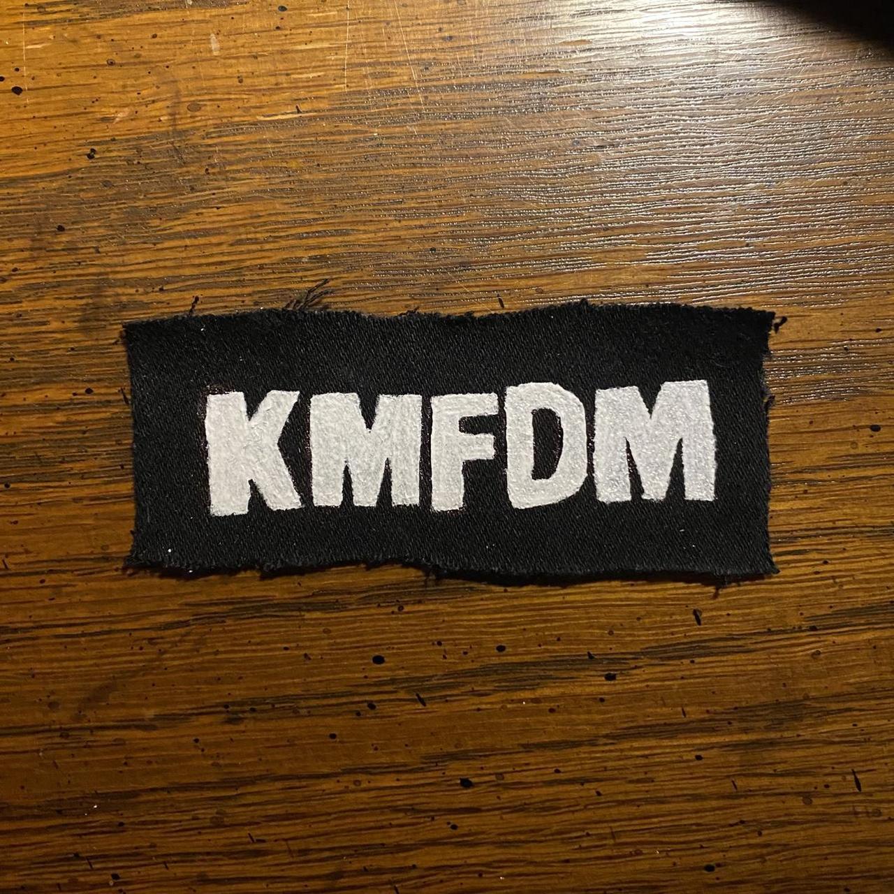 Hand painted KMFDM patch 3.5” x 1.5” #kmfdm... | Depop