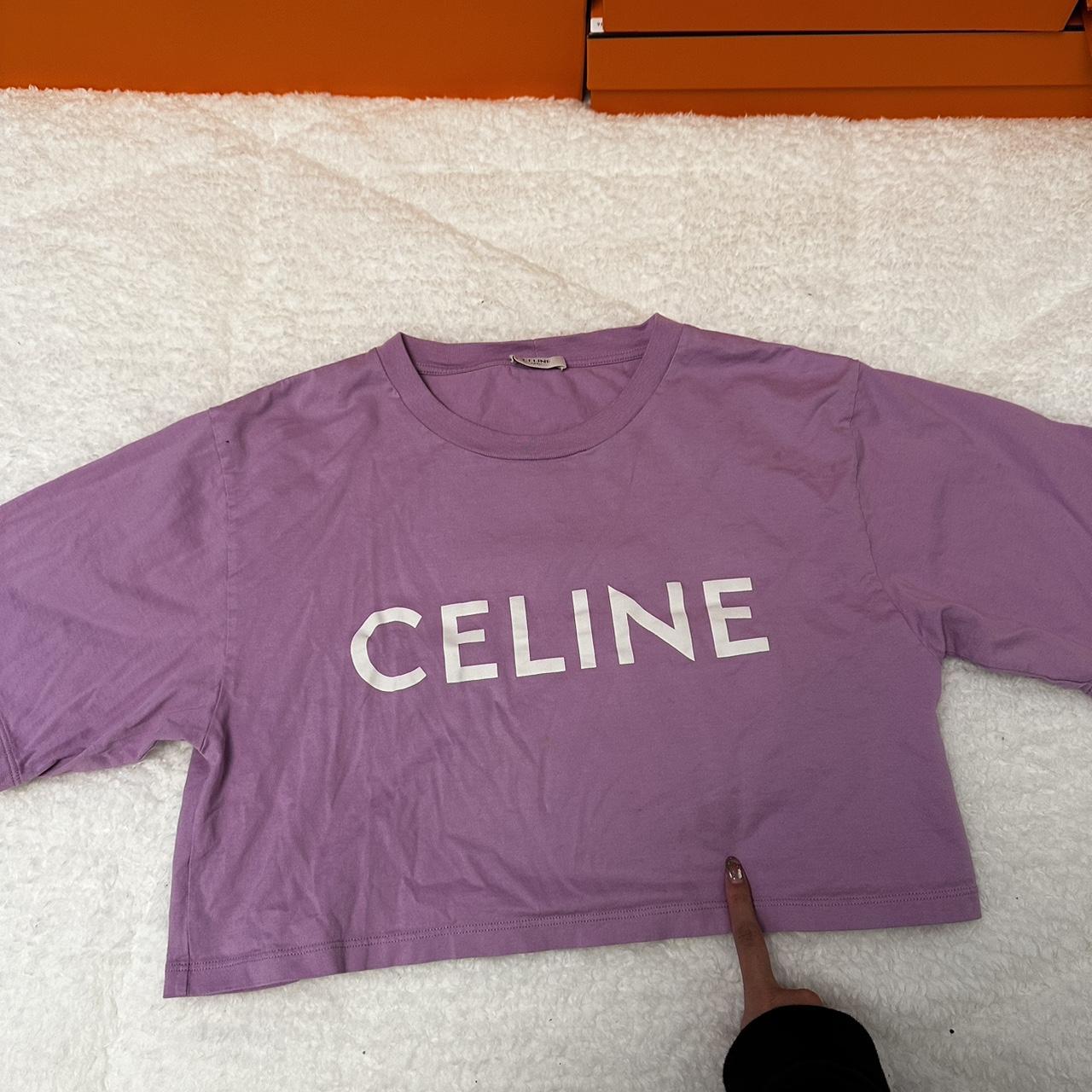 Celine crop top, condition 7/10. I’m not sure what... - Depop