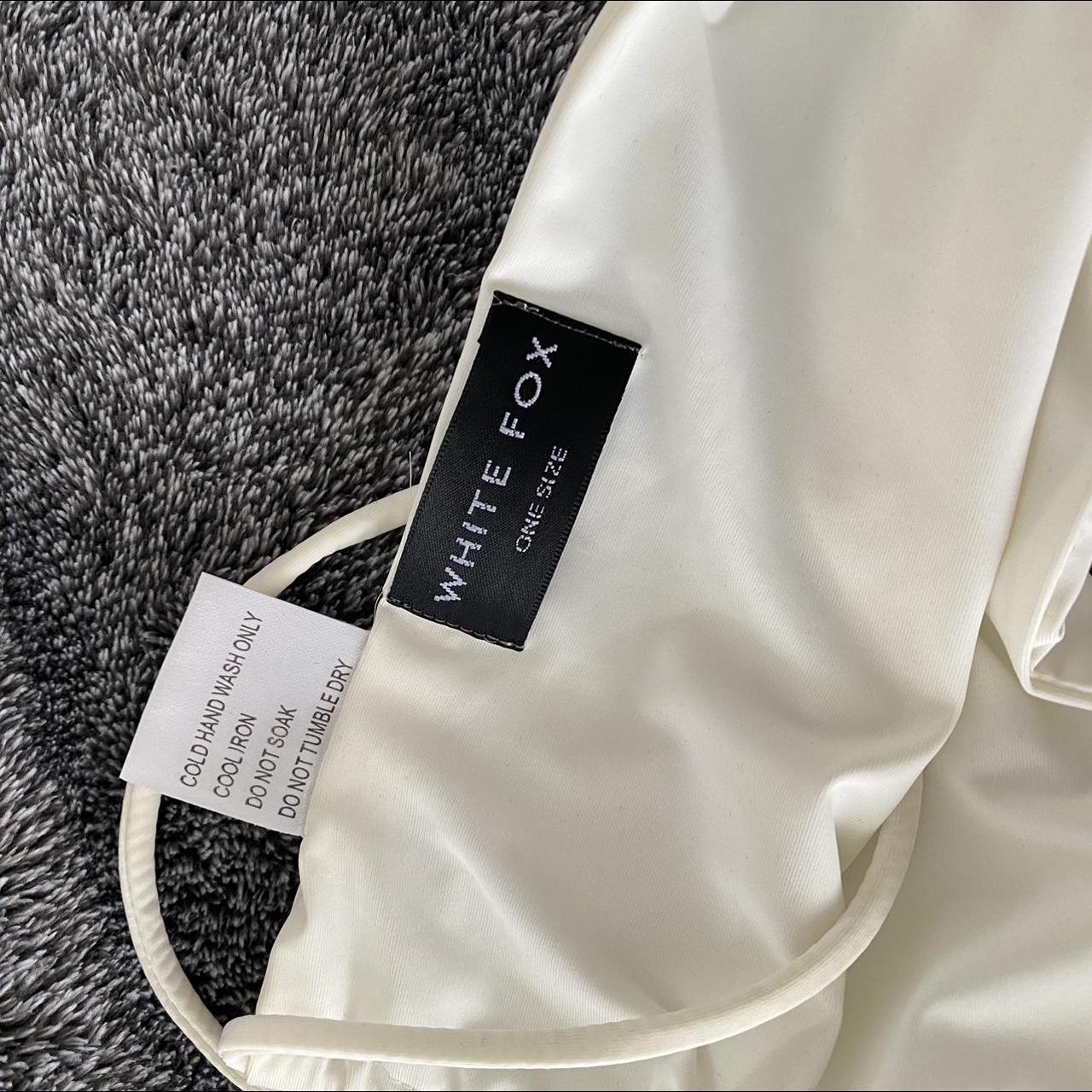 White fox white wrap multi-way top. No tags but... - Depop