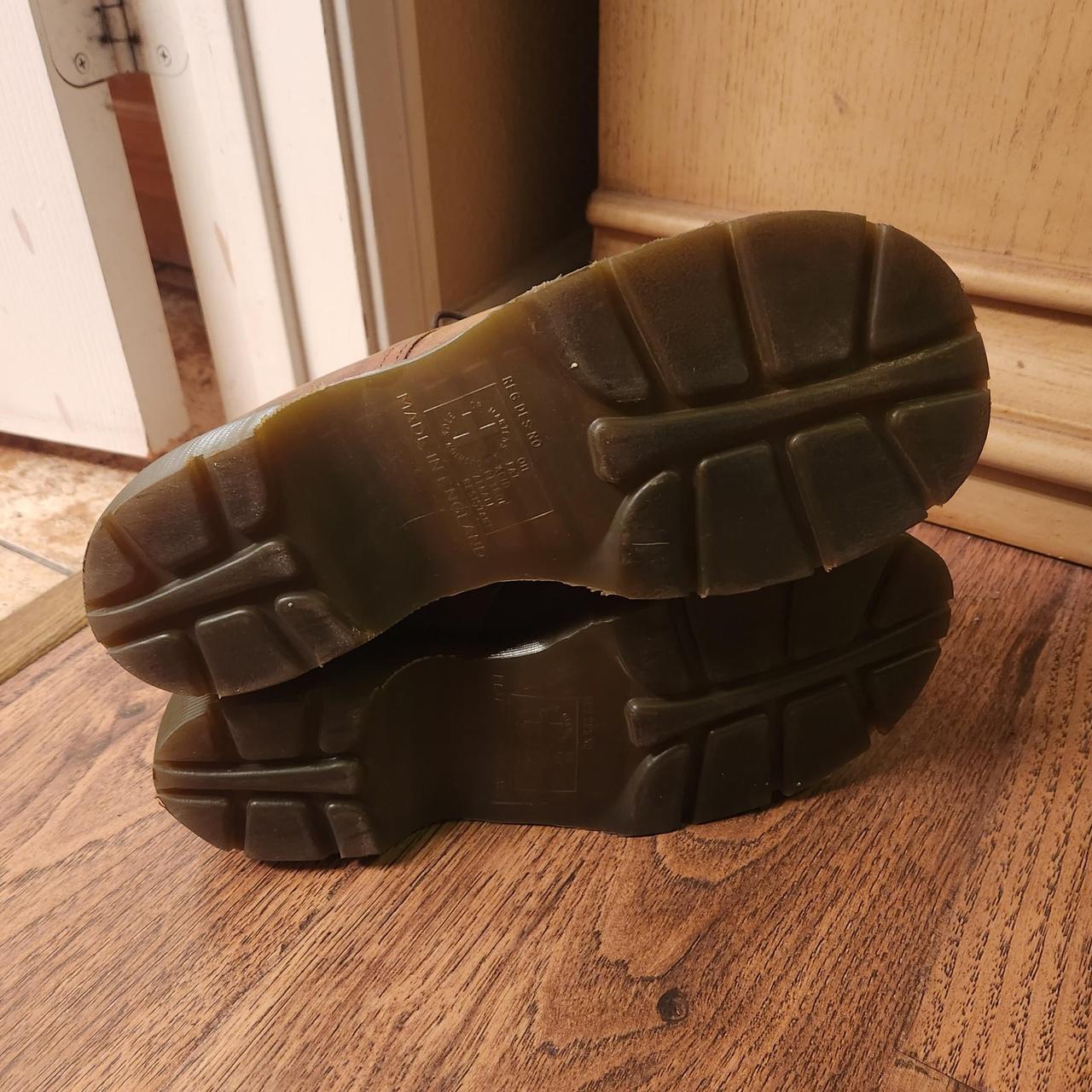 Vintage Doc Martens platforms Brown Nubuck leather... - Depop