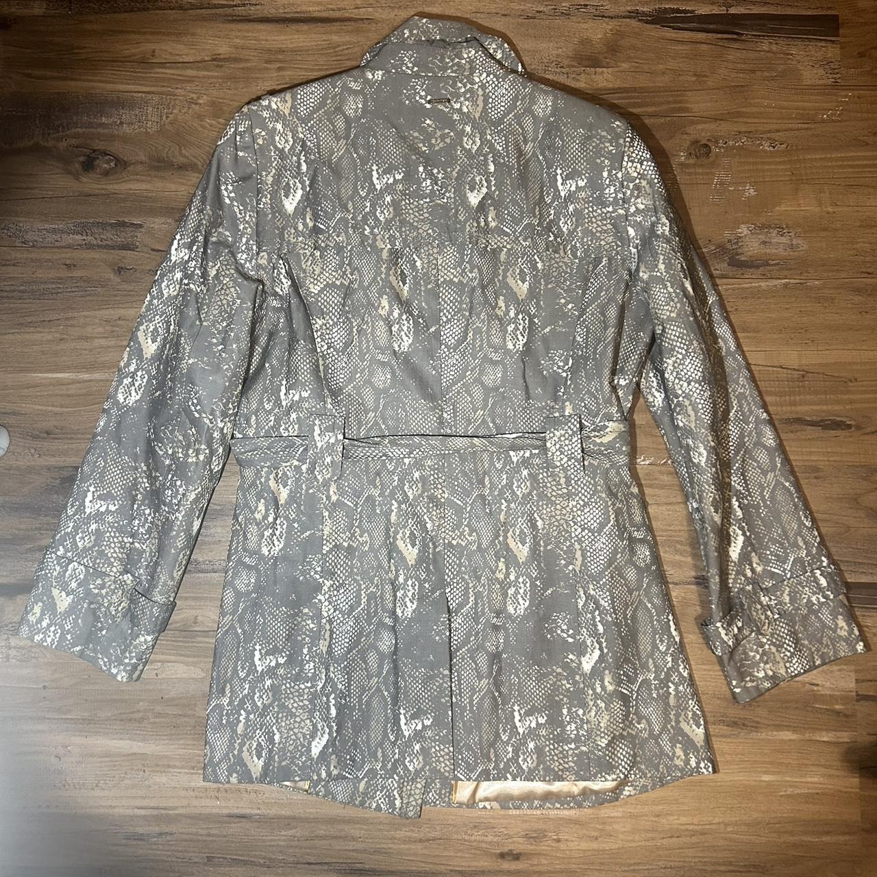 Calvin Klein snake skin light weight jacket size Large - Depop