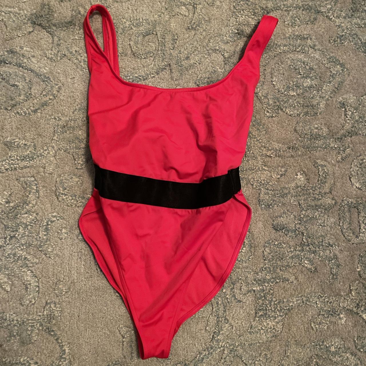 ASOS One Piece Red Swimsuit. Super comfy but... - Depop