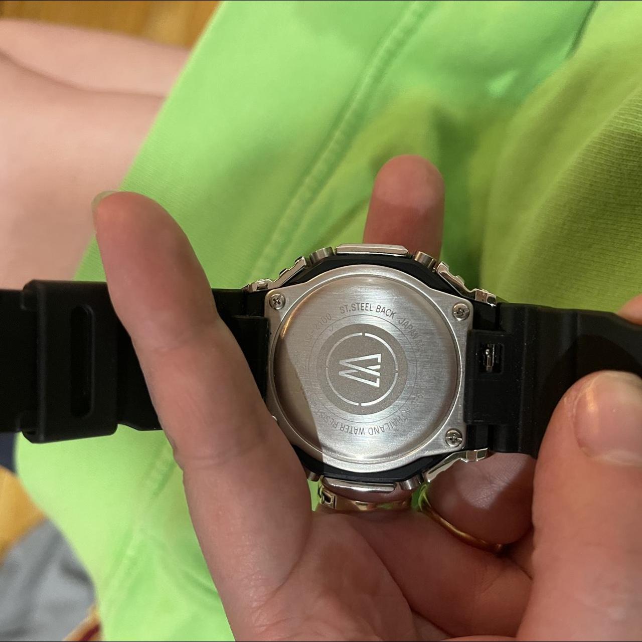 Moncler Women's Black and White Watch | Depop