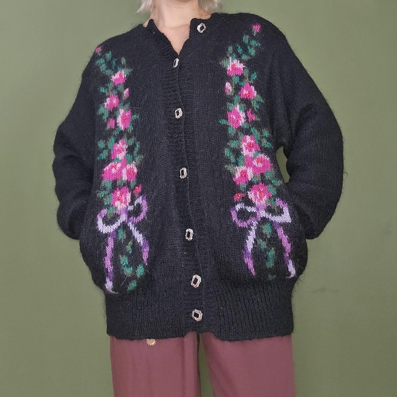 80s Cottage Core Cardigan Size 10 #80scardigan... - Depop