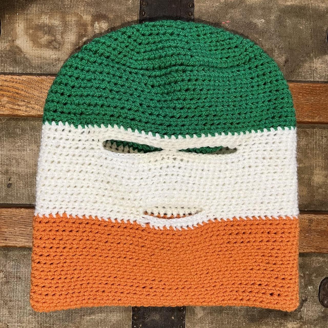 Handmade balaclava made in Irish flag colors. 🍀 - Depop