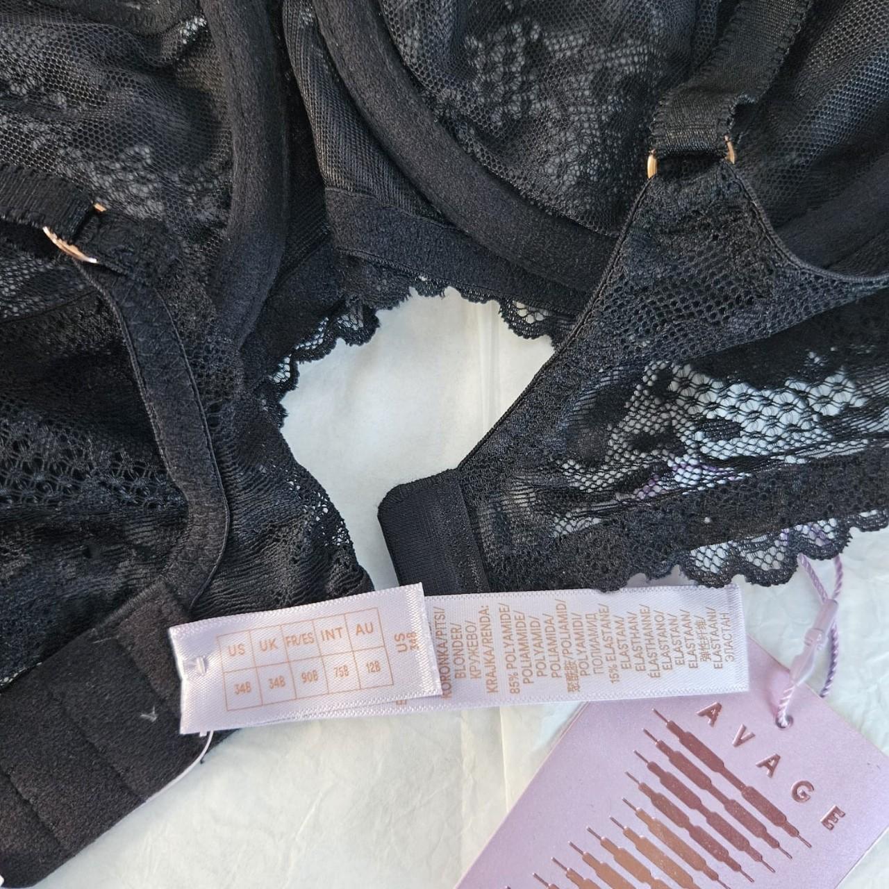 Black lace x mess bra - 34B. Never been worn, label... - Depop