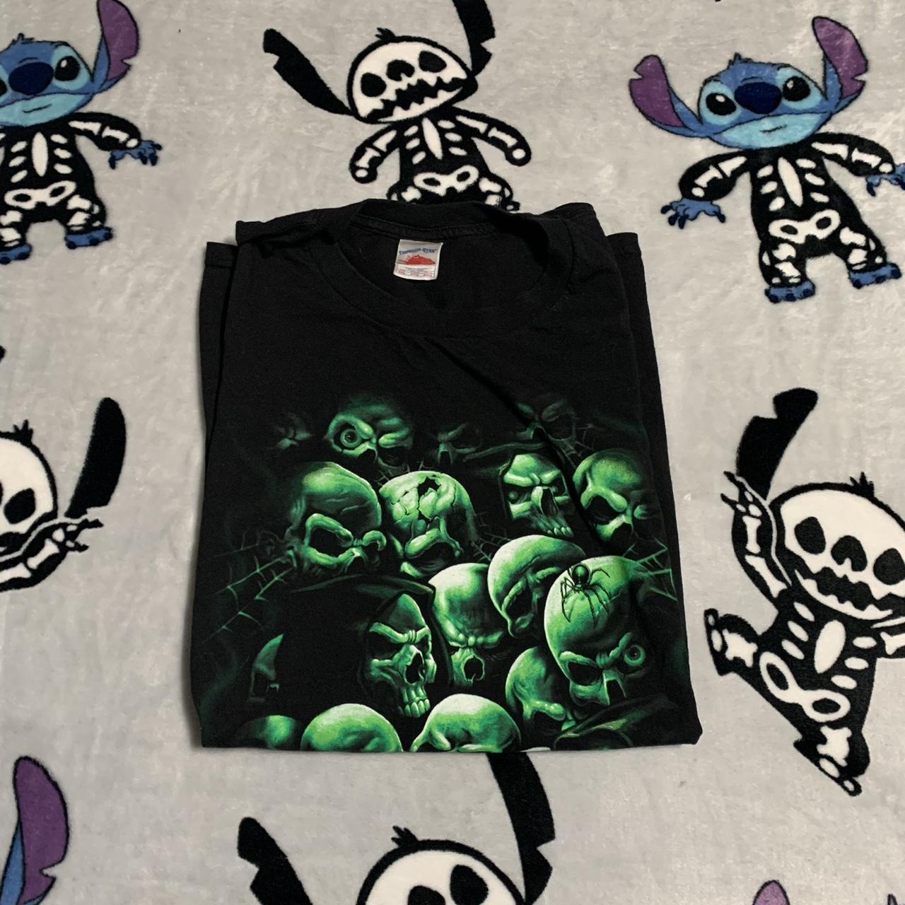Vintage Green Skull TEE Size: 3XL open to offers... - Depop