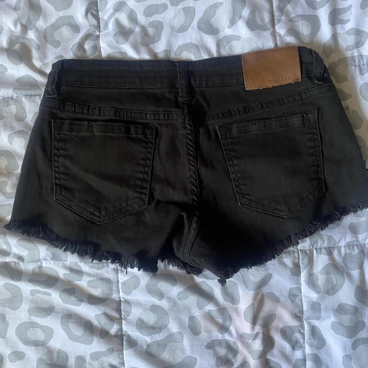 Billabong side laced black shorts 🌟FREE SHIPPING🌟 -... - Depop