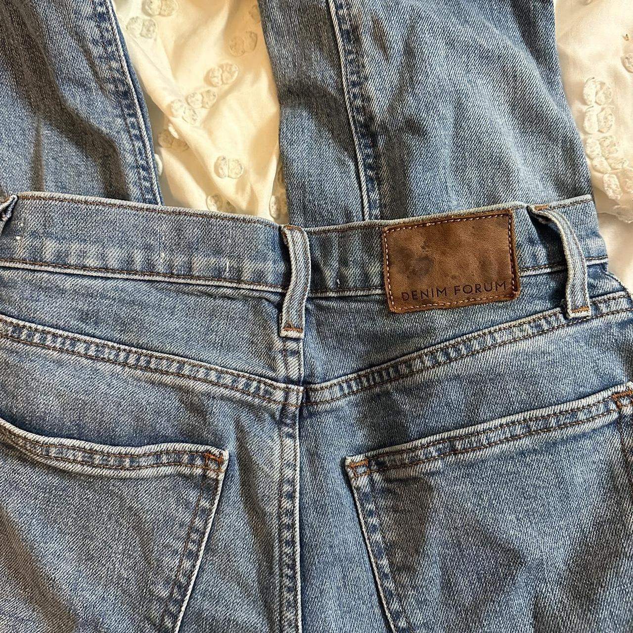 aritiza arlo denim high rise straight ankle jeans... | Depop