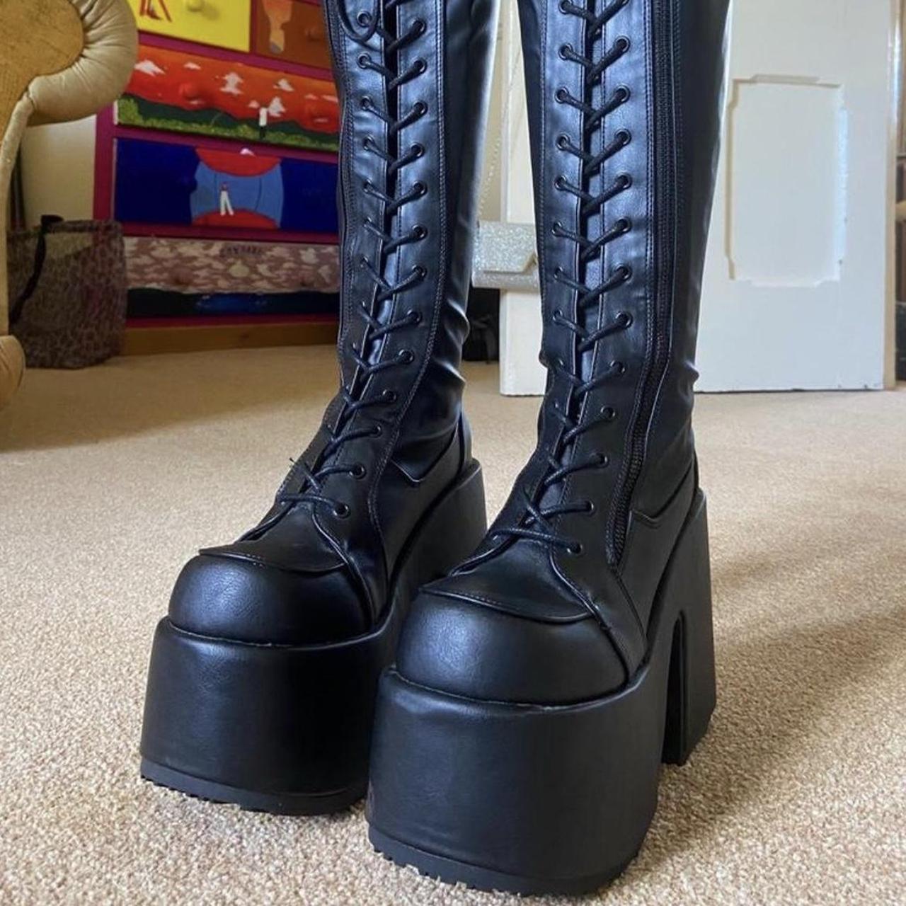 Demonias (Open to offers) Black demonia platform... - Depop