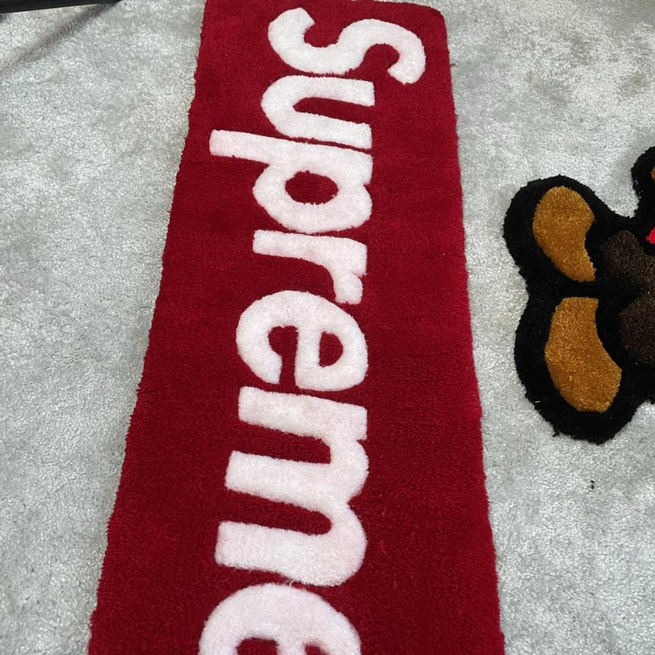 Supreme Logo Tufted Rug - Custom rug - Hand made -... - Depop