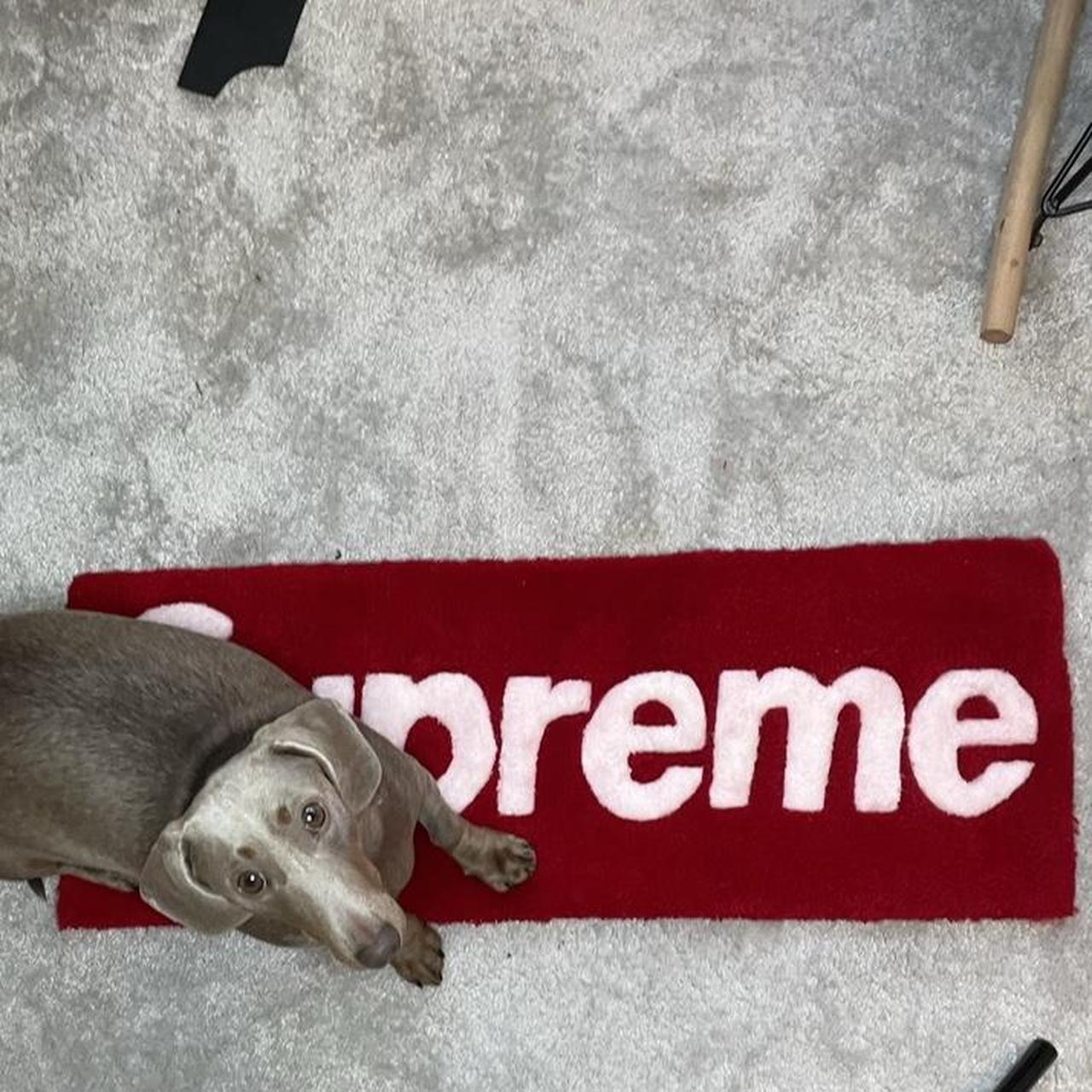 Supreme Logo Tufted Rug - Custom rug - Hand made -... - Depop