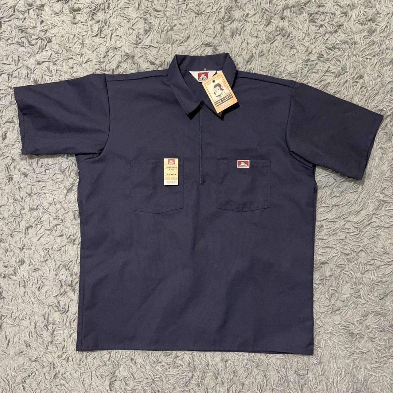 Ben Davis Quarter Zip Work Shirt. Size XL | Never... - Depop