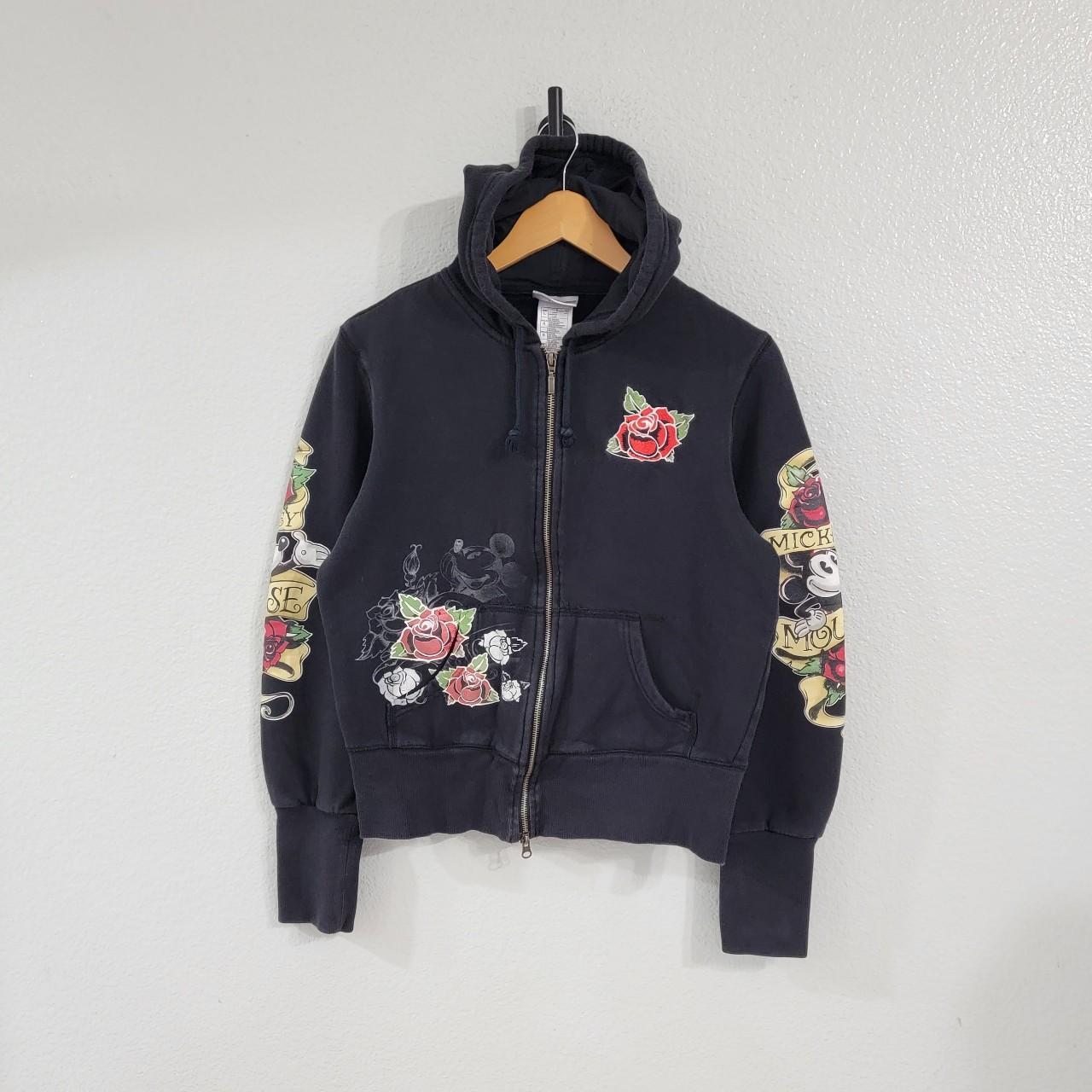 Disney Mickey Mouse Punk Emo Style Hoodie -... - Depop