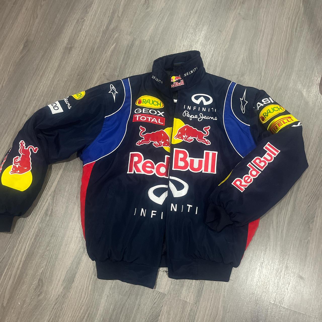 Navy Blue Red Bull Racing F1 jacket #F1 #Racing Size L - Depop