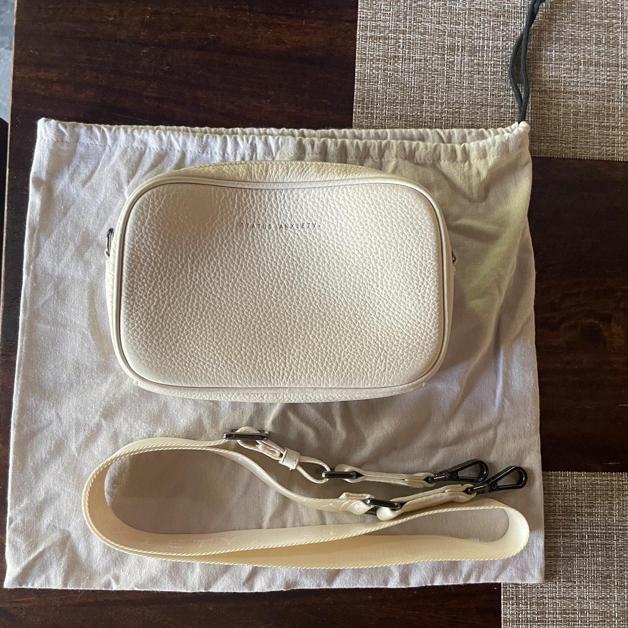 Status Anxiety cream cross body bag. Basically... - Depop