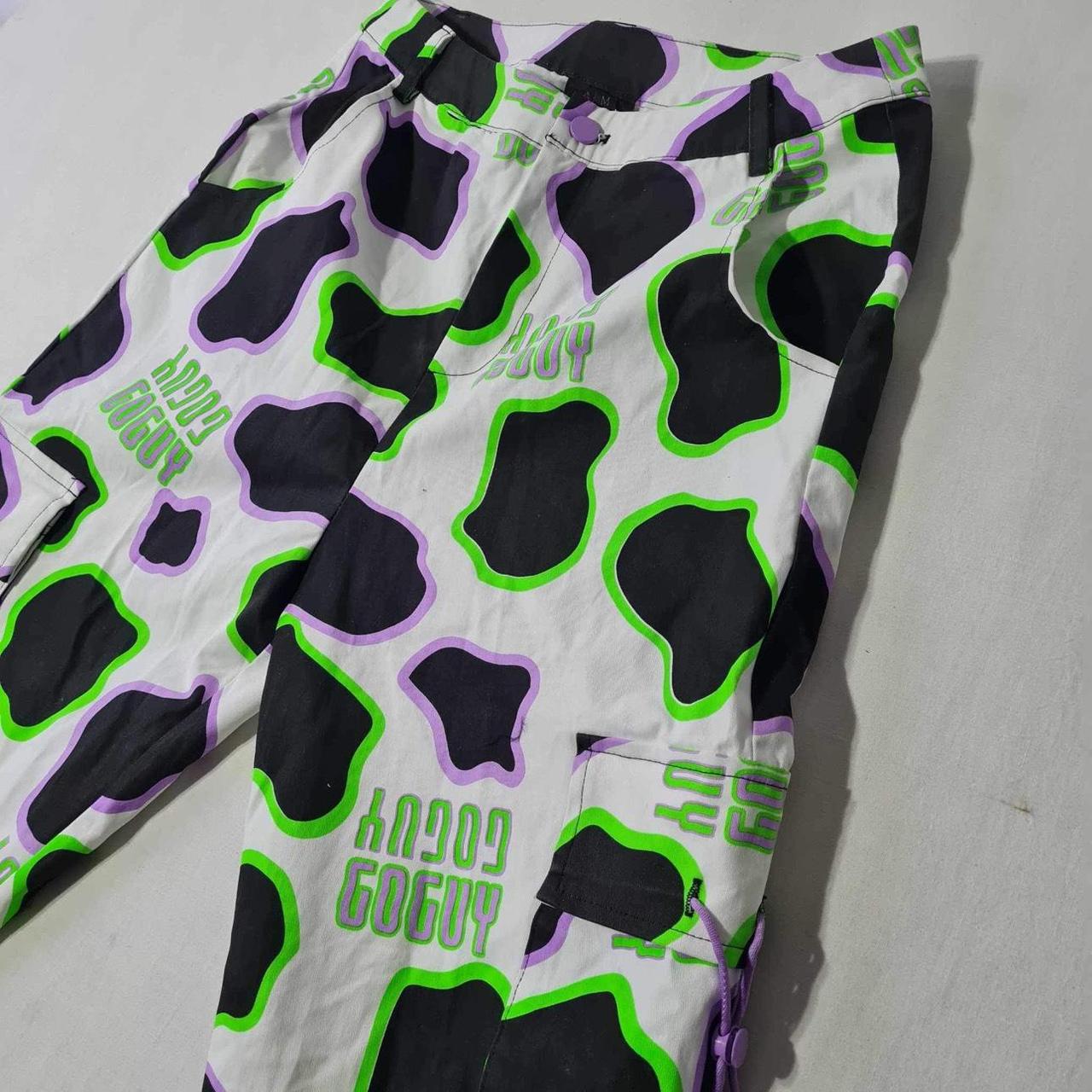 Go guy clothing cow print cargos New with tags Size:... - Depop