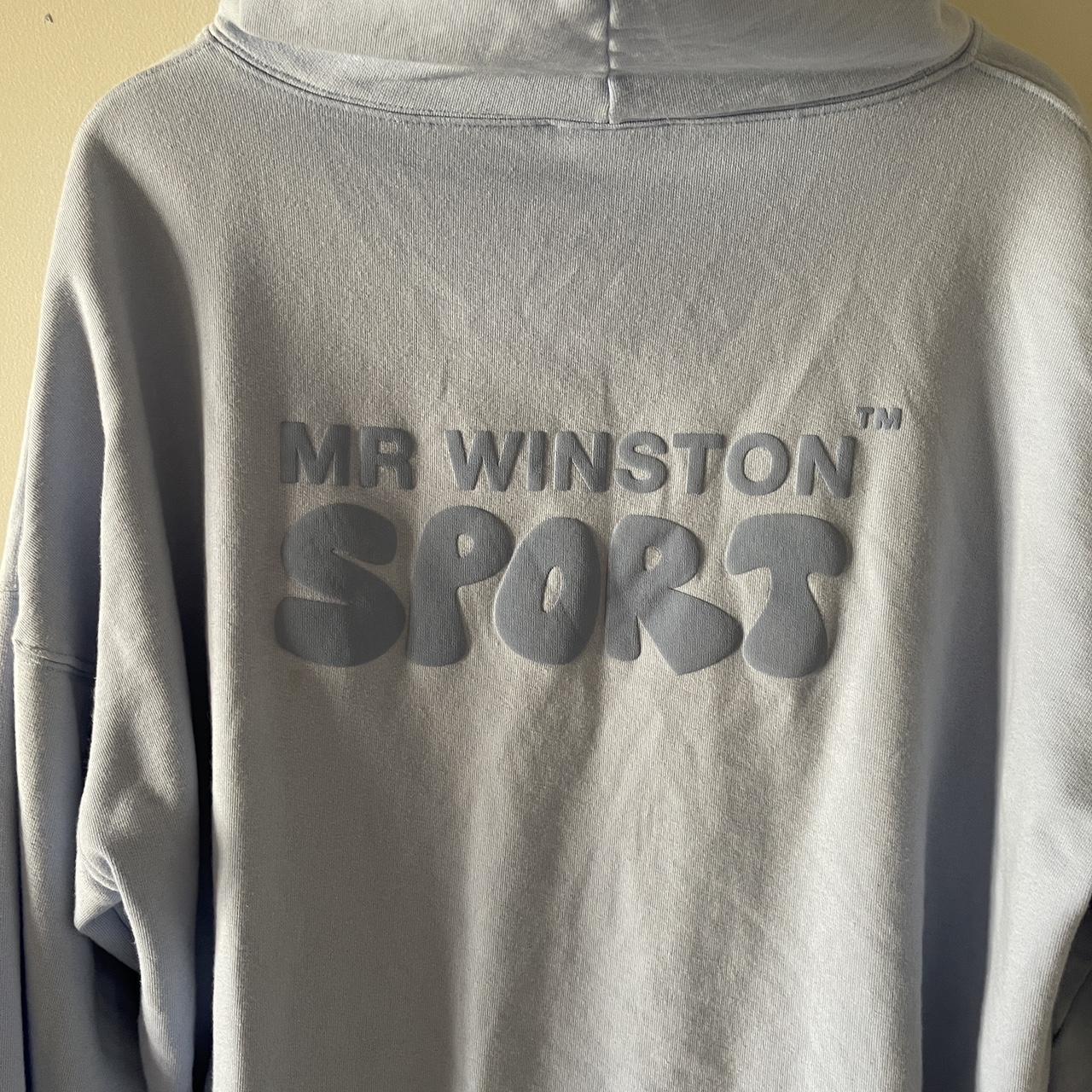 MR WINSTON - Powder Blue Puff Hood The hoodies... - Depop