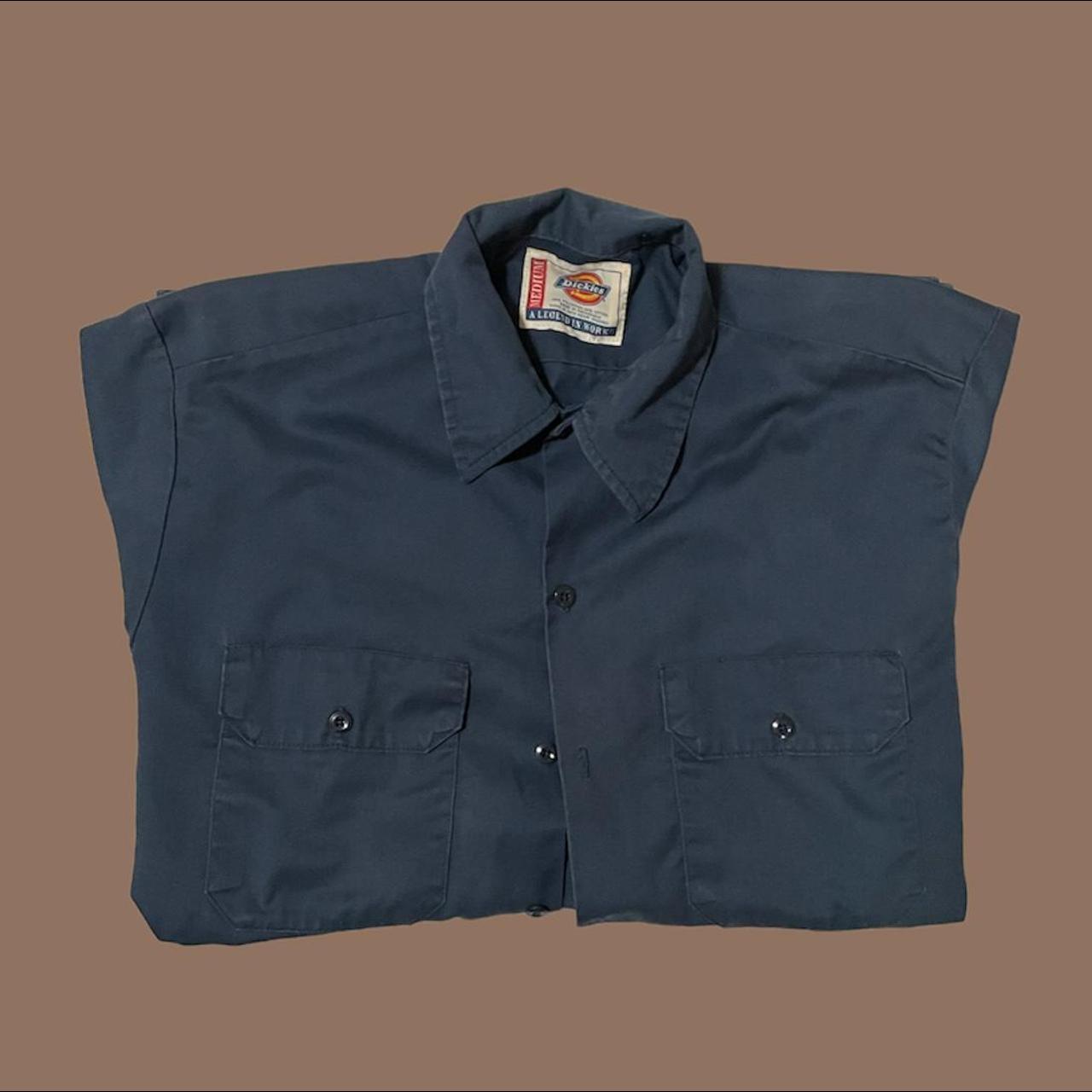 Dickies Short Sleeve Button Up Work Shirt 🧰 Size Depop