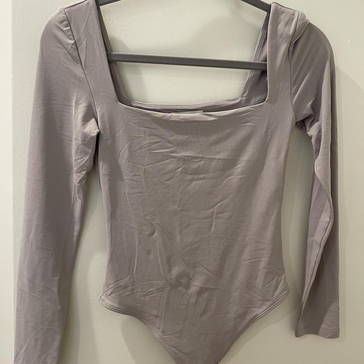 Aritzia Women's Grey Bodysuit | Depop