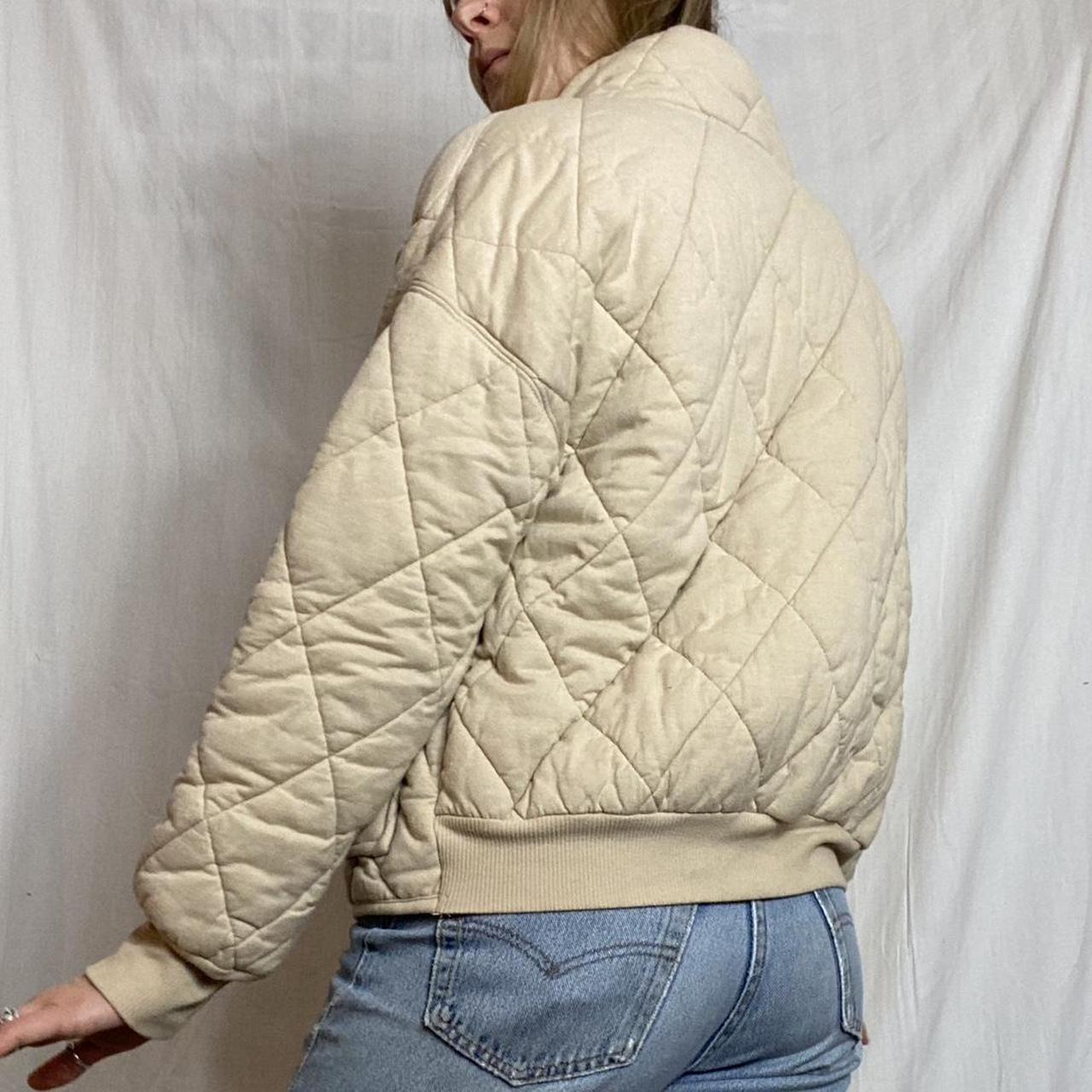 Wild Fable Women's Cream and Tan Jacket | Depop