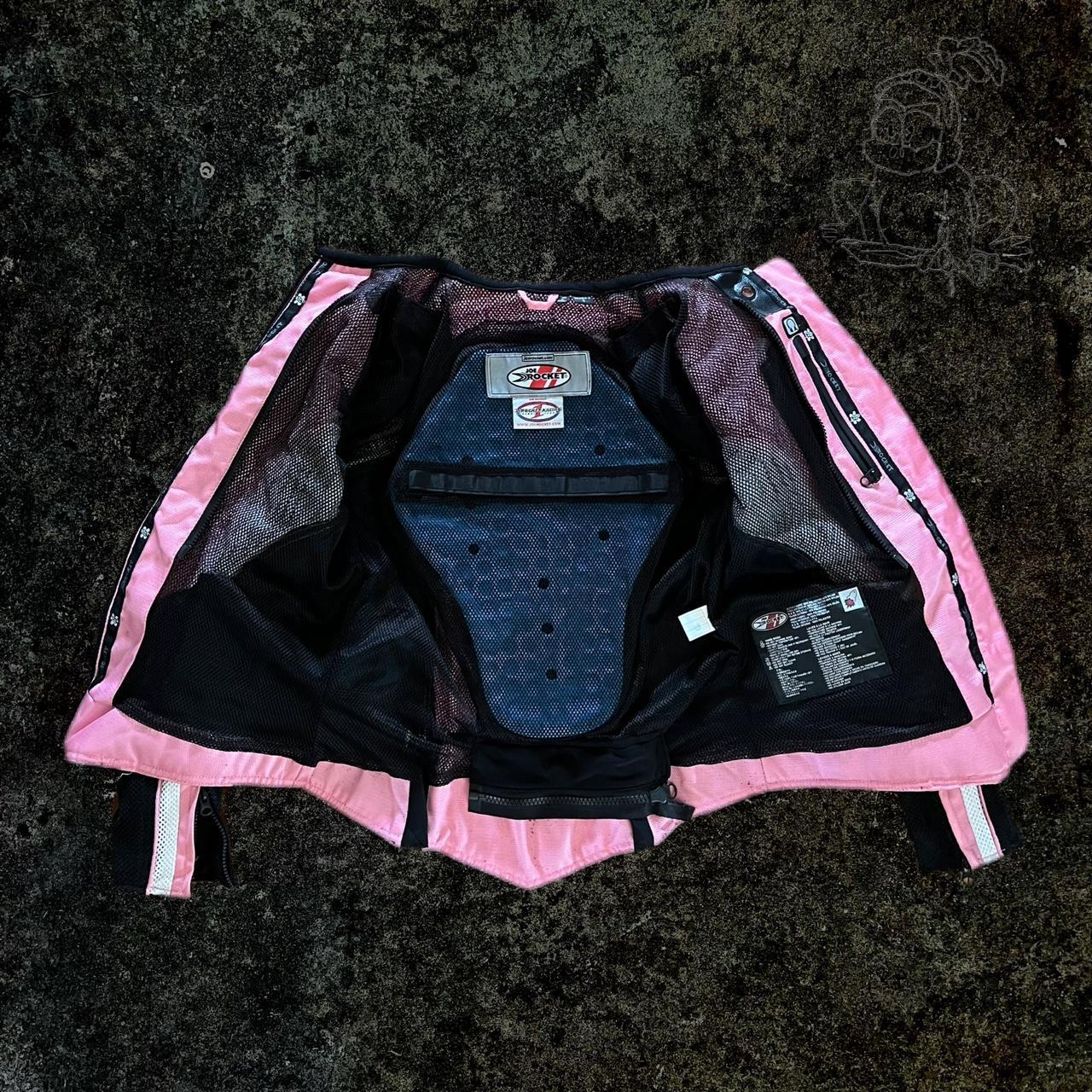 vintage 2000s y2k joe rocket spiral grunge pink moto... - Depop