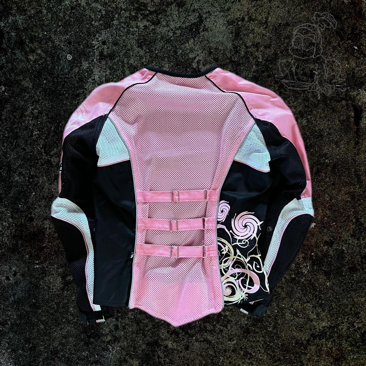 vintage 2000s y2k joe rocket spiral grunge pink moto... - Depop