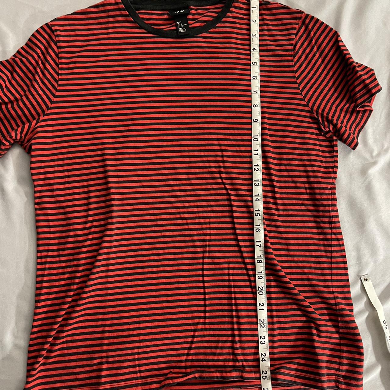 Forever 21 striped red tee - Depop