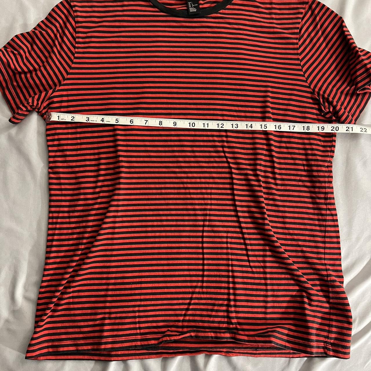 Forever 21 striped red tee - Depop