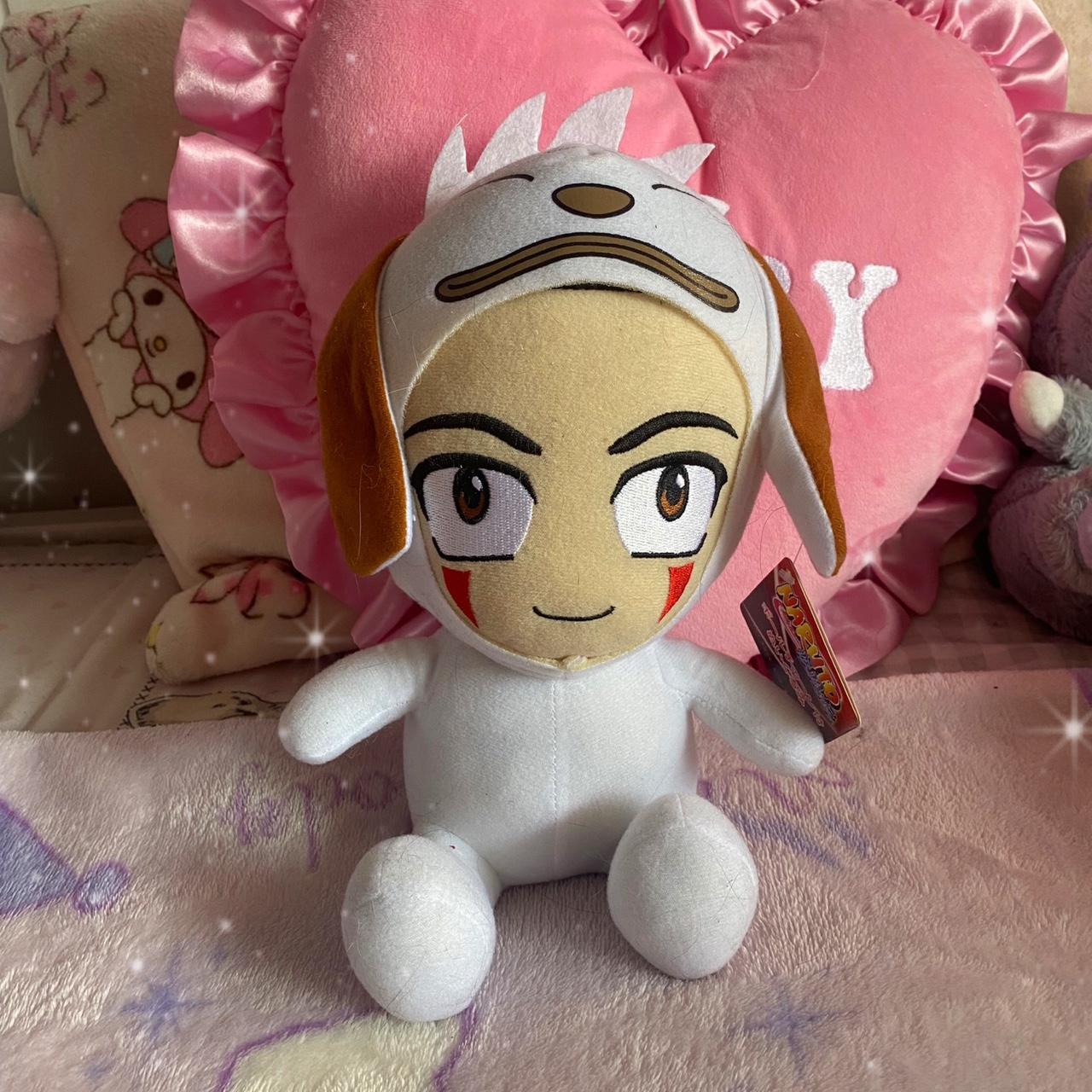 RARE Anime Naruto Kiba Inuzuka dog plush plushie... | Depop