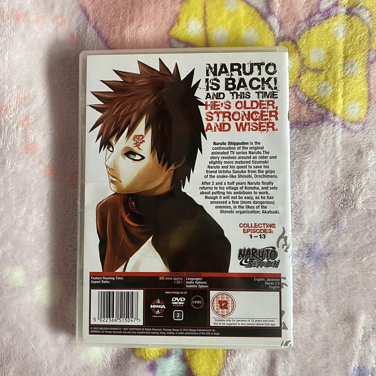 Set of 2 Naruto Shippuden Anime DVD’s -Box set 1... - Depop