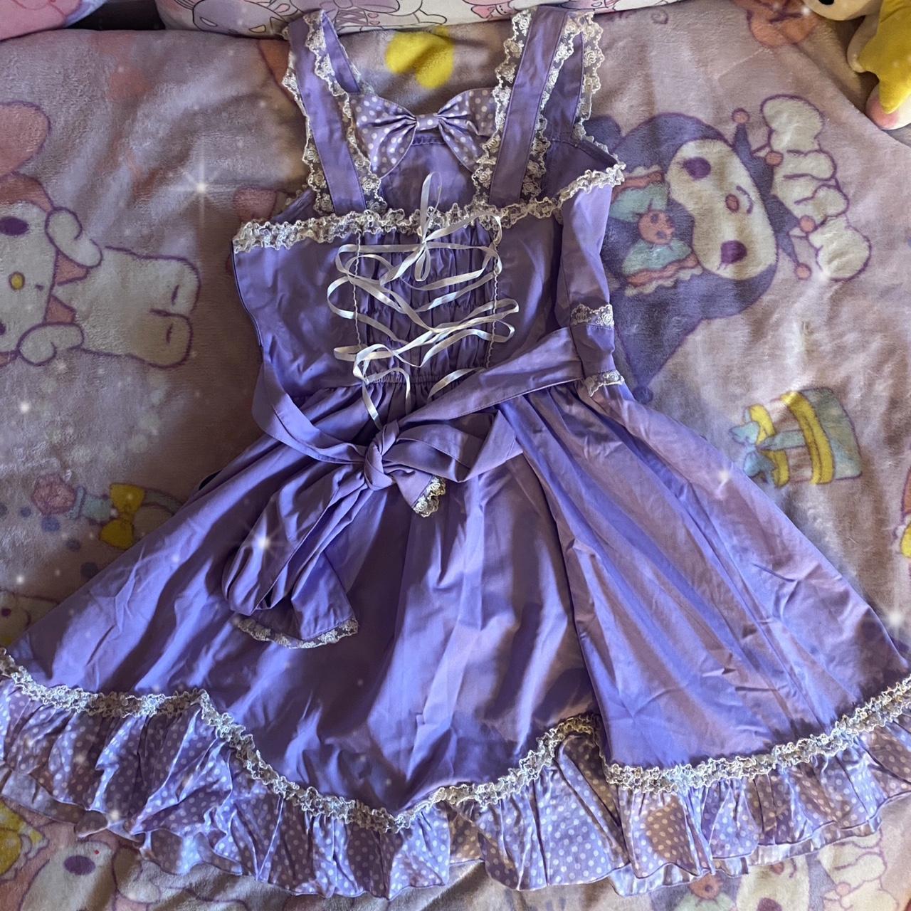 Bodyline Purple/Lilac Sweet Lolita JSK Dress -Size... - Depop