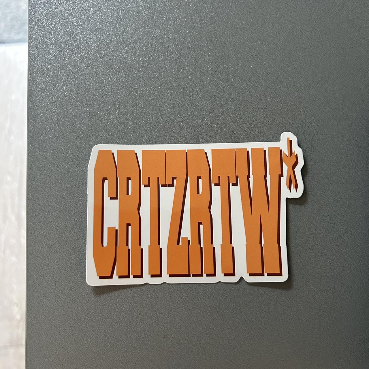 Corteiz White and Orange Stickers | Depop