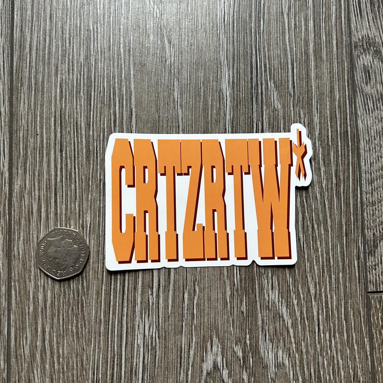 Corteiz White and Orange Stickers | Depop