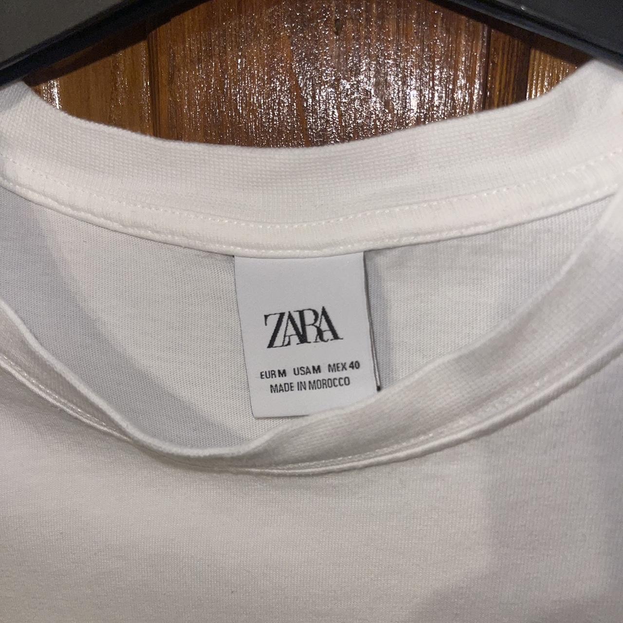Zara graphic t-shirt Size Medium Condition 9/10 - Depop
