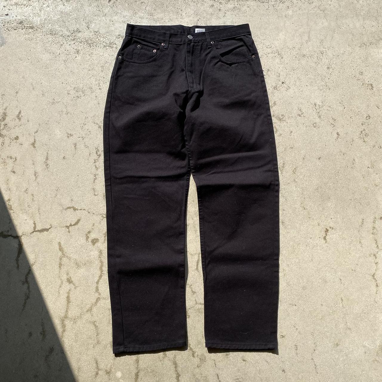 Vintage 90’s Solo Semore Made in USA Denim black... - Depop