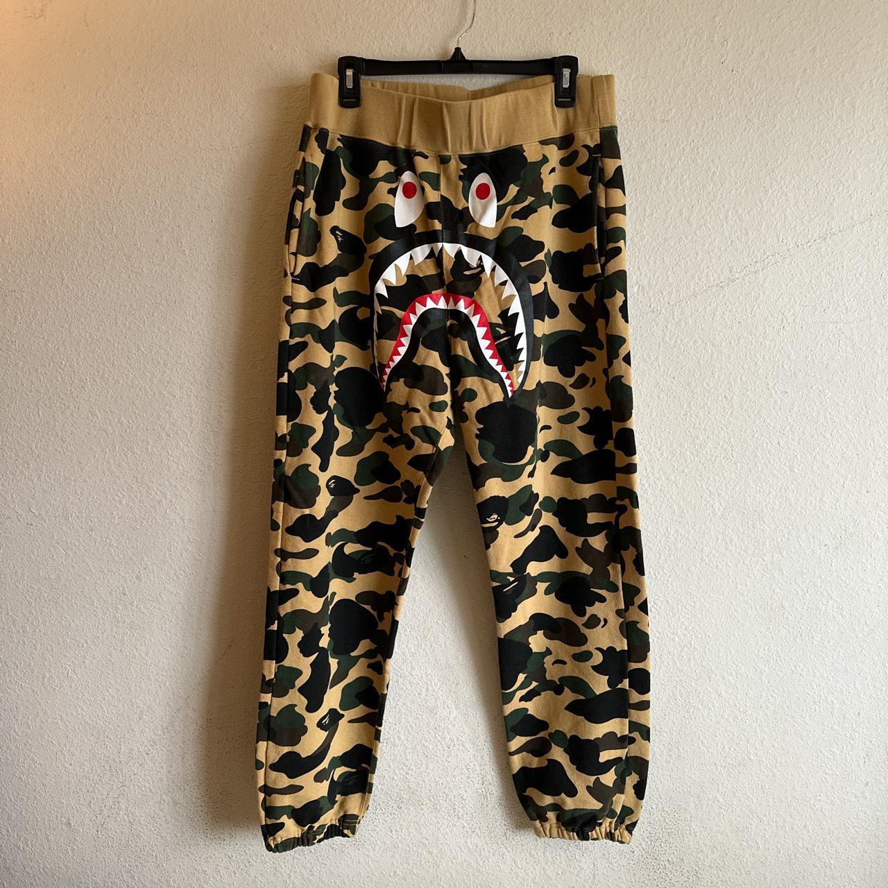 BAPE Men's Brown and Green Joggers-tracksuits | Depop