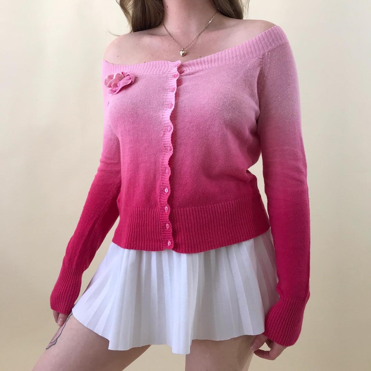 One Step Up Women's Pink Jumper | Depop