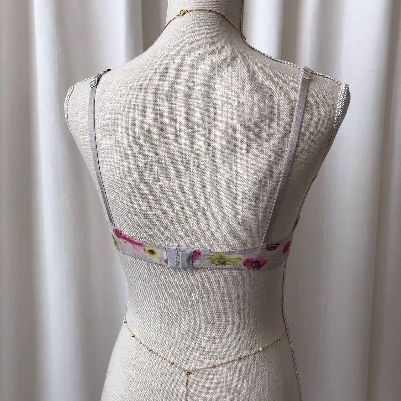 Floral mesh bra from Italy Dreamy sheer mesh soft... - Depop