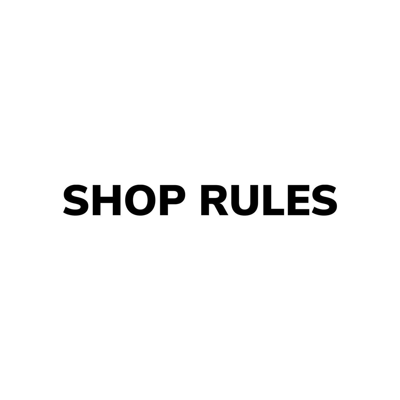 SHOP RULES. | Depop