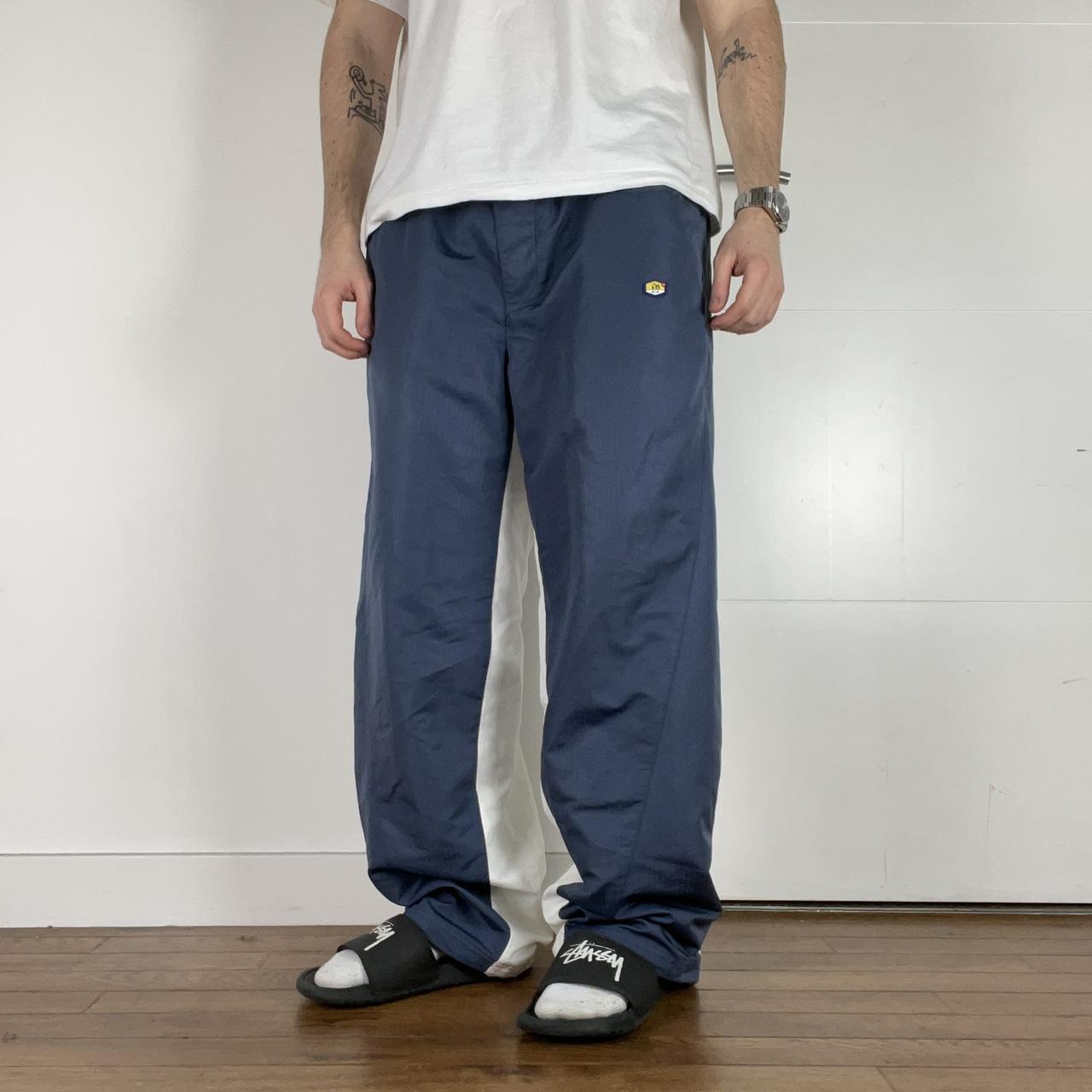 VINTAGE NIKE TN TRACK PANTS: navy + white colourway,... - Depop