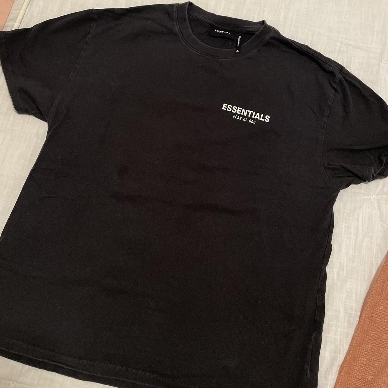 Essentials Men's Black T-shirt | Depop