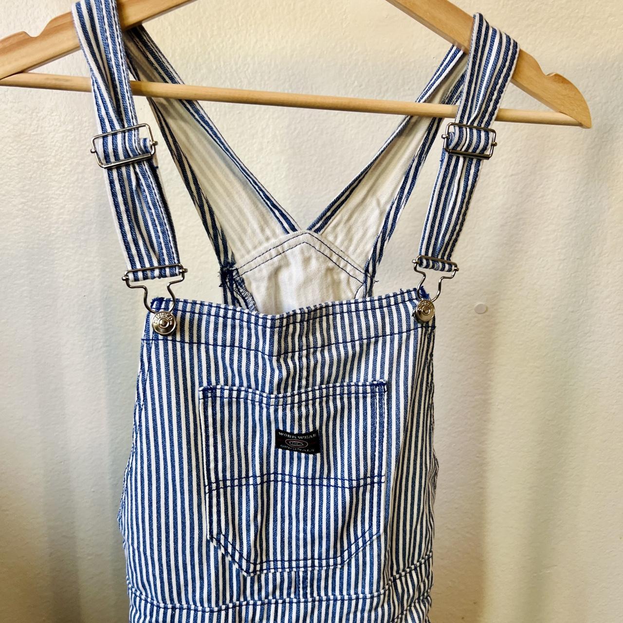 h&m really cute striped overalls :) i love the... - Depop