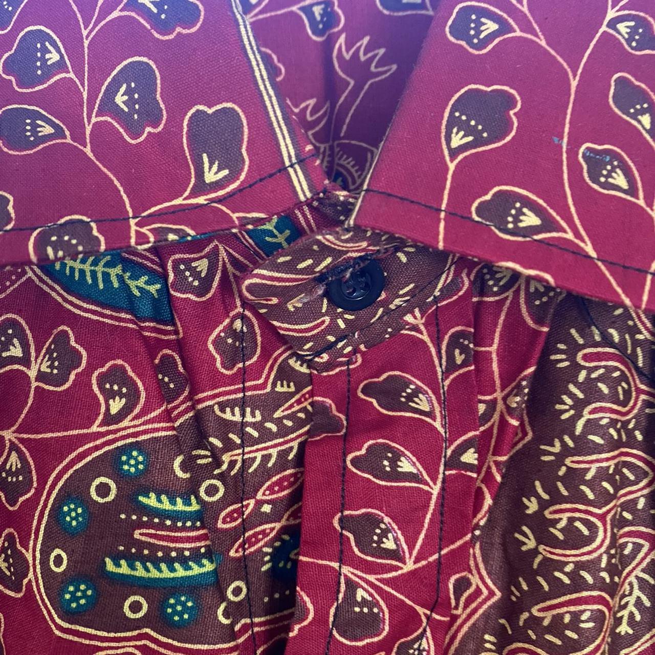 Traditional Gambian Shirt. Lovely pattern all over.... - Depop