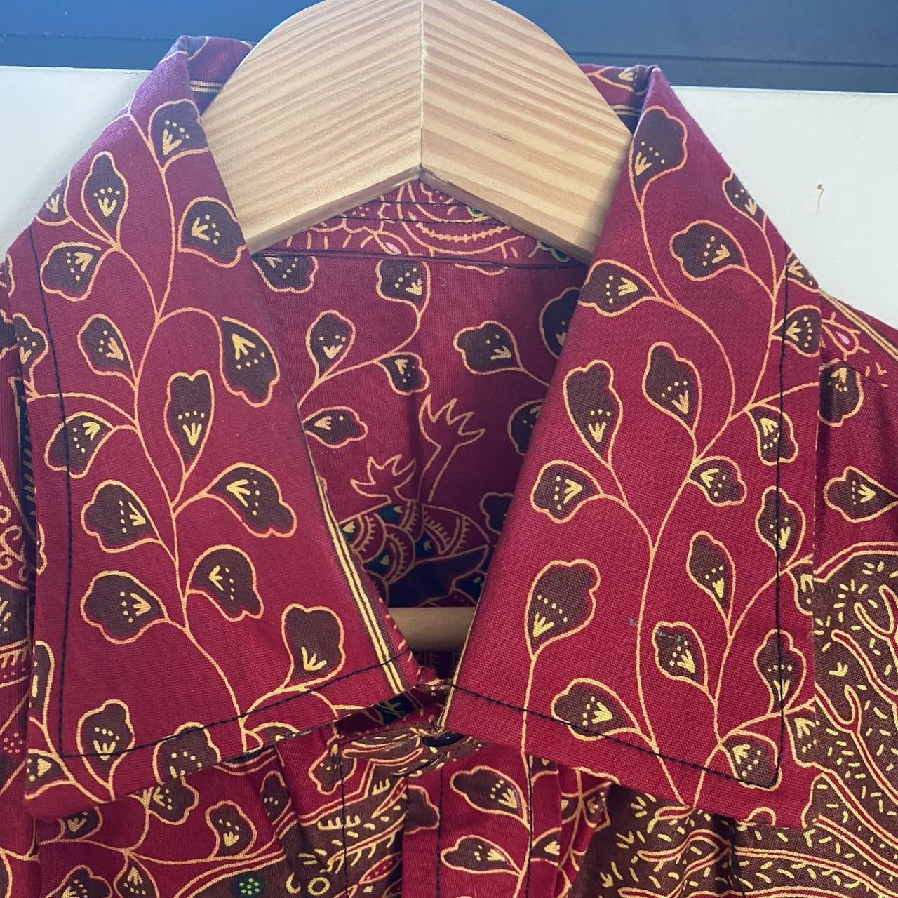 Traditional Gambian Shirt. Lovely pattern all over.... - Depop