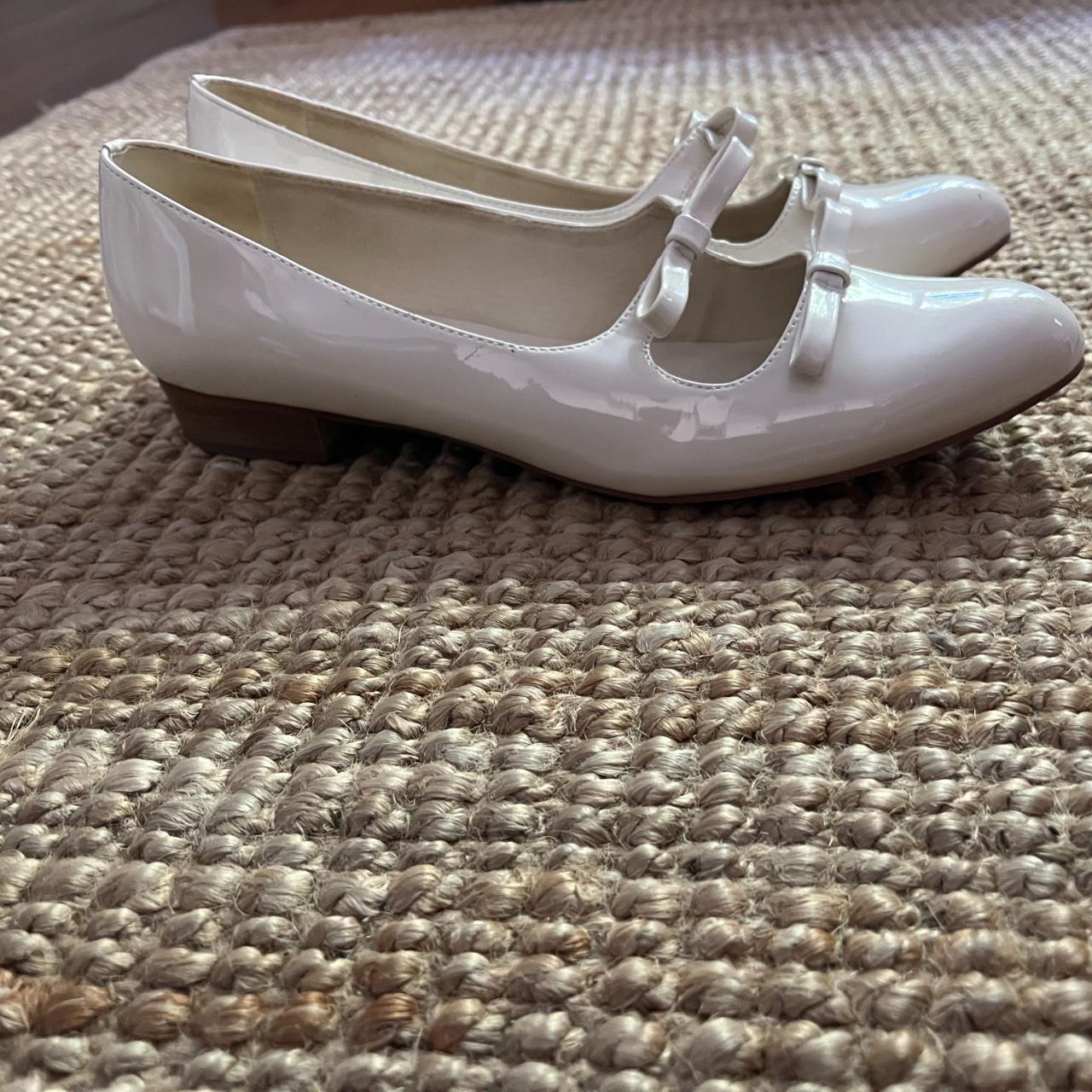 I Love Billy off white ballerina show with block... | Depop