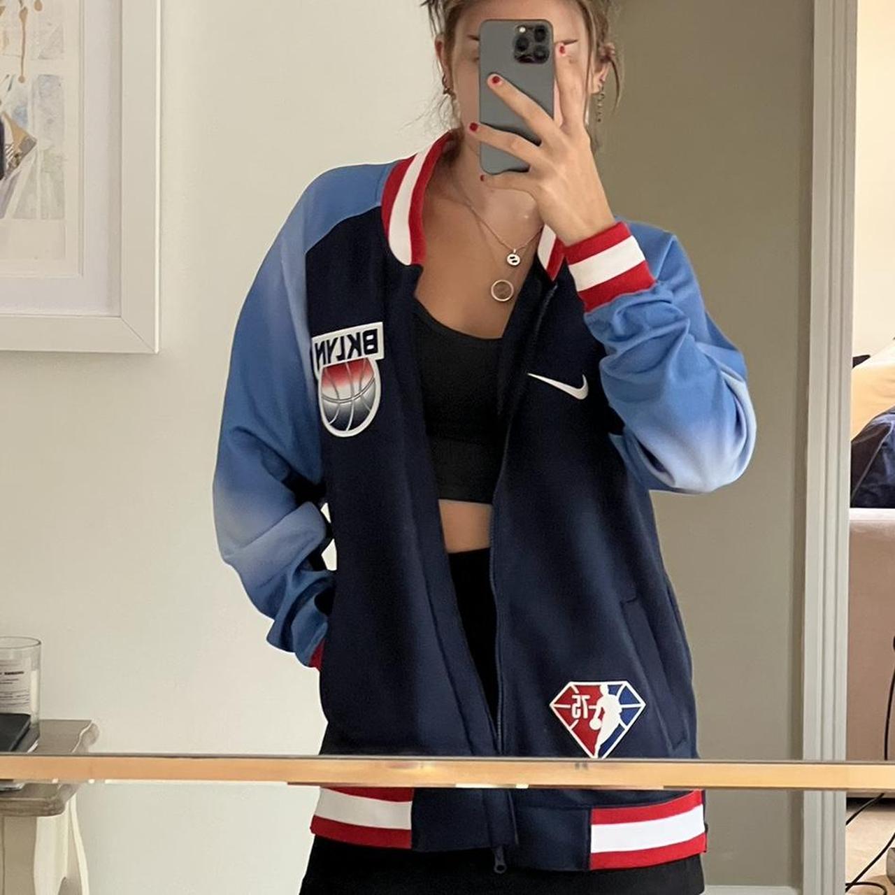 Men's Nike Navy/Red Brooklyn Nets 2021/22 City... - Depop