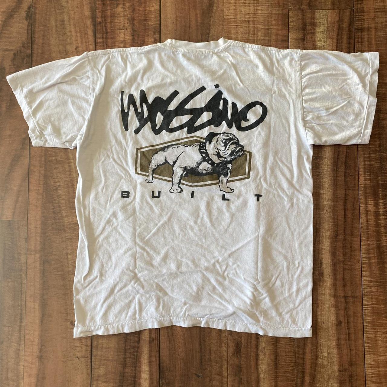 Vintage Mossimo T-Shirt Has a tough bulldog print... - Depop