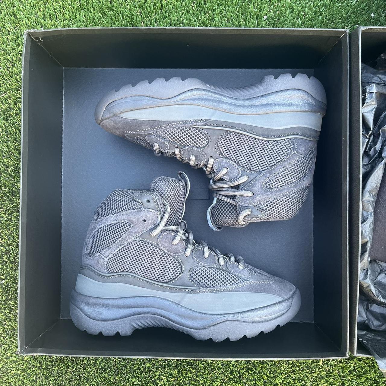 Yeezy Season 6 Graphite desert boot 9/10 good clean... - Depop